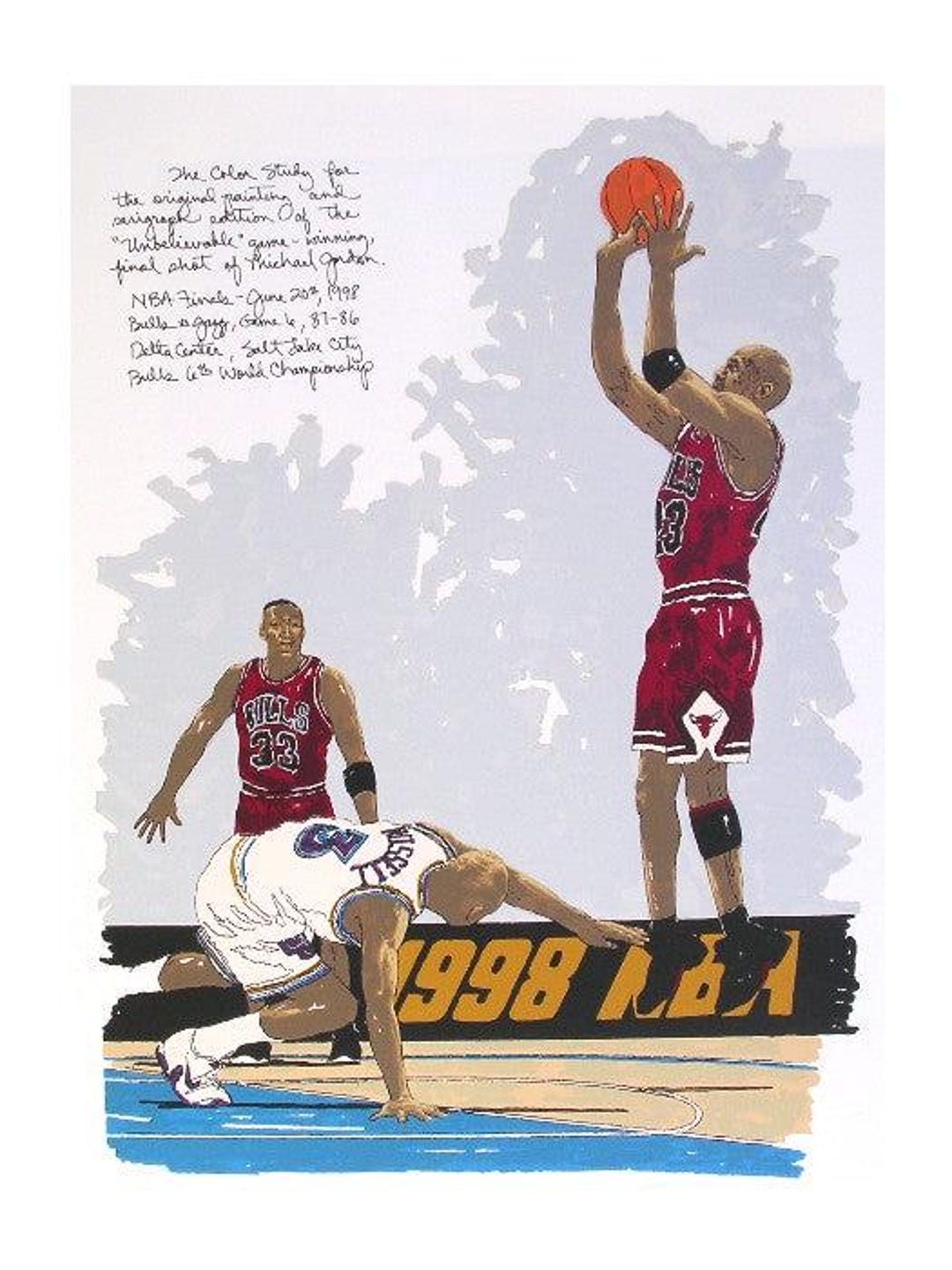 Rick Rush "unbelievable" Original Serigraph Artwork (michael Jordan ...