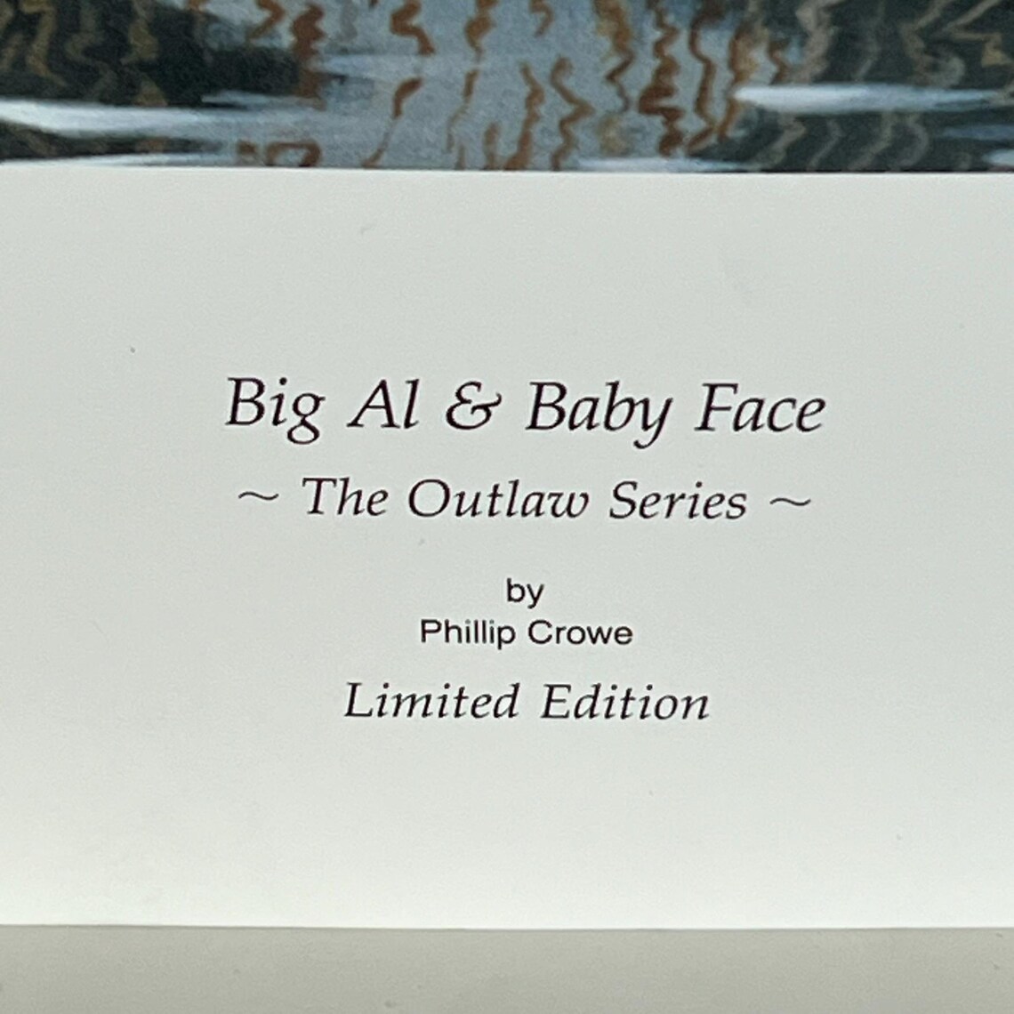 Phillip Crowe "big Al and Baby Face" Limited Edition Print, Lab Puppies ...