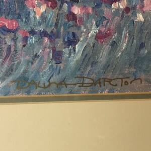 Dawna Barton Dove Cottage Signed With COA (house, Cottage, Flowers ...
