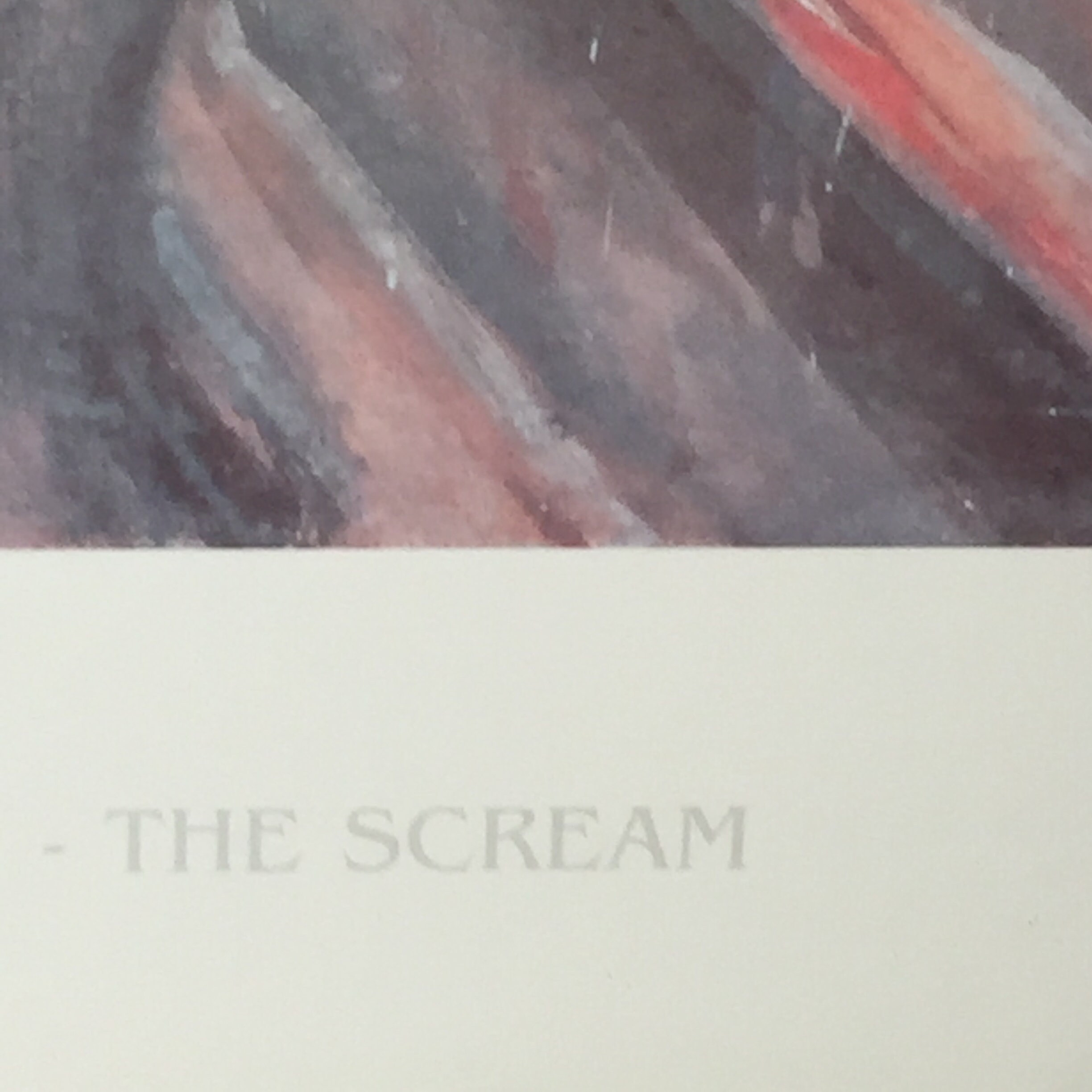 Edvard Munch the Scream Print 1893 colorful, Person, Bridge, Sunset ...