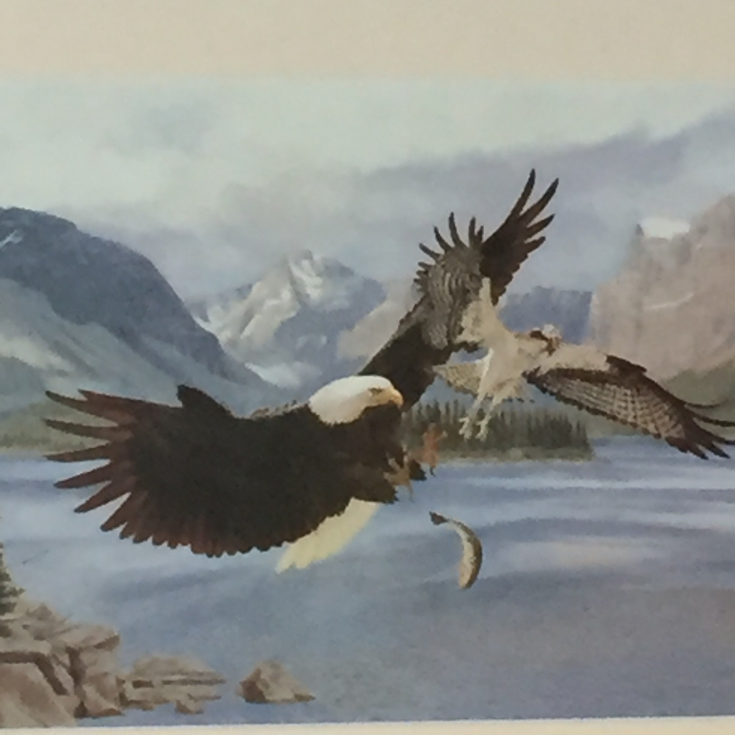Tom Beecham Set of Four Wildlife Prints, Fox With Turkeys, Ducks With ...