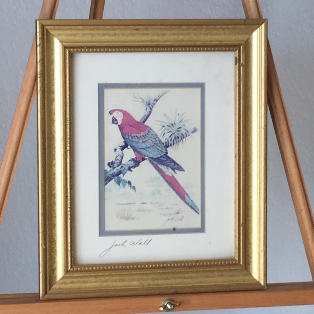 Jack Wall Set of 3 Bird Prints Signed (animals, Branches, Leaves, Set ...