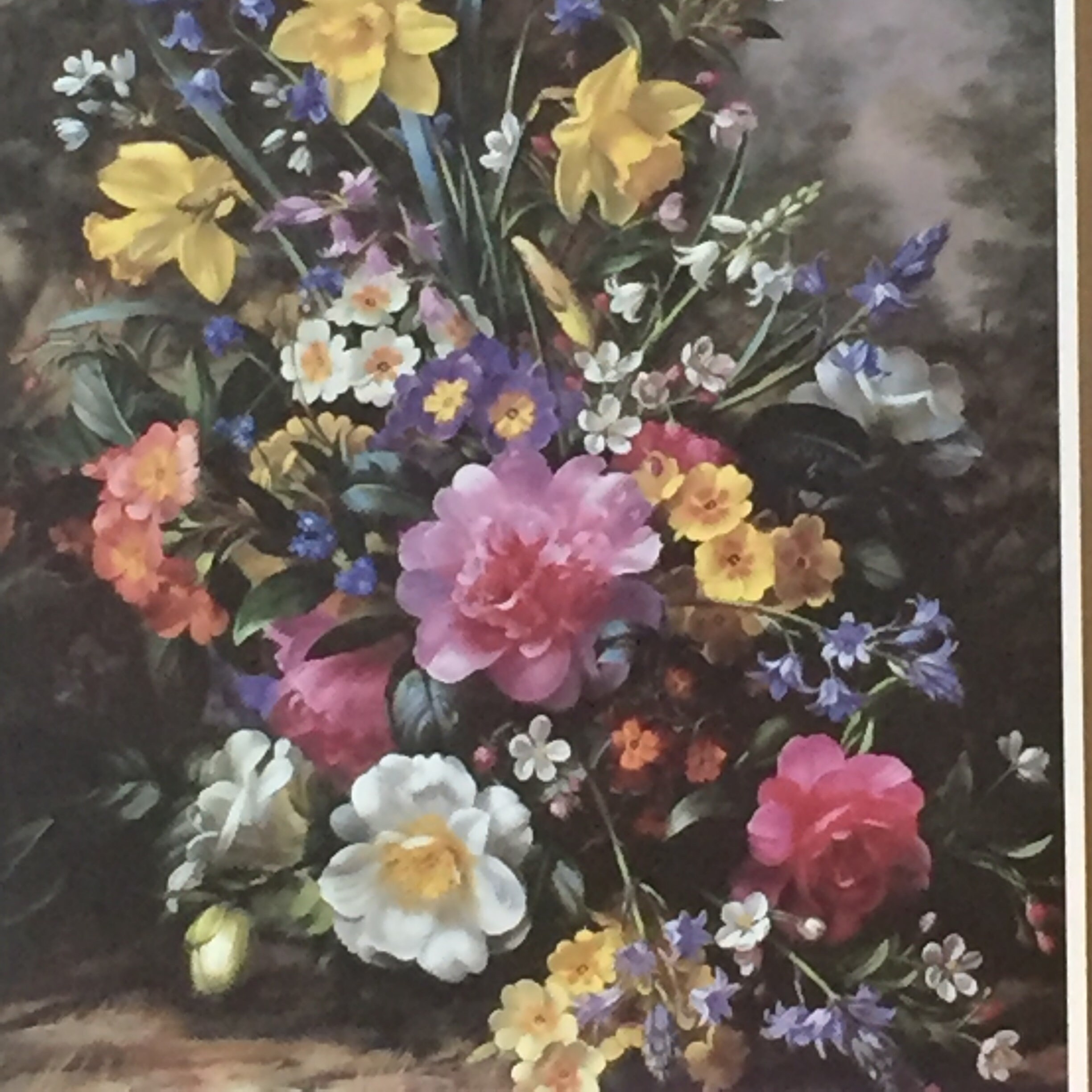 Albert Williams Floral Print bouquet of Flowers - Etsy