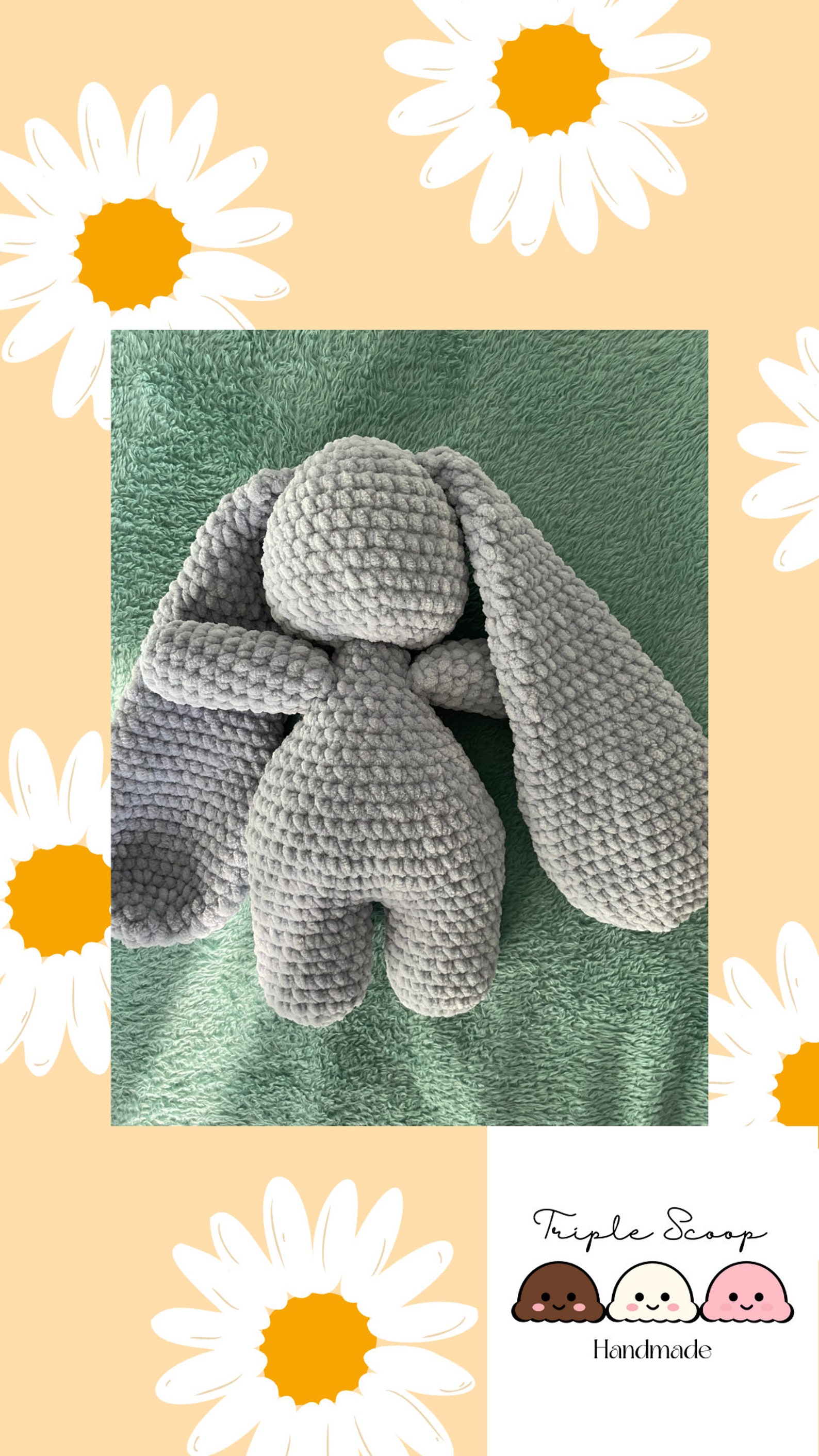 Amigurumi Floppy Eared Bunny Crochet Pattern - Etsy