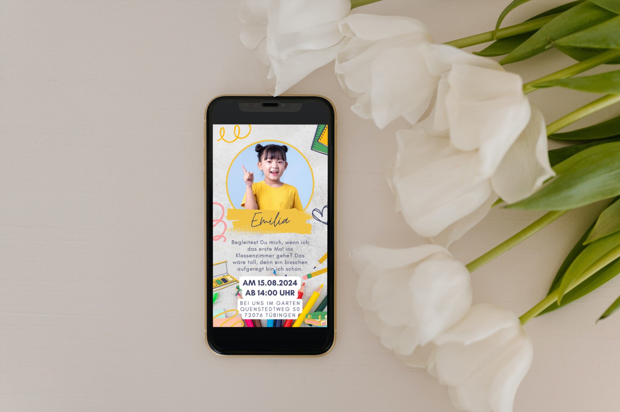 Digital Invitation Enrollment Kraft Paper | Ecard Enrollment ...