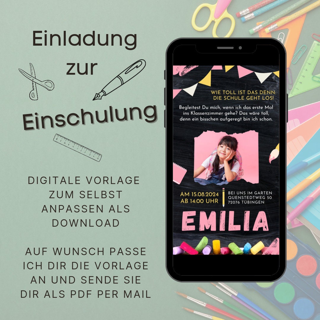 Digital Invitation Enrollment Kraft Paper Ecard Enrollment Personalized ...