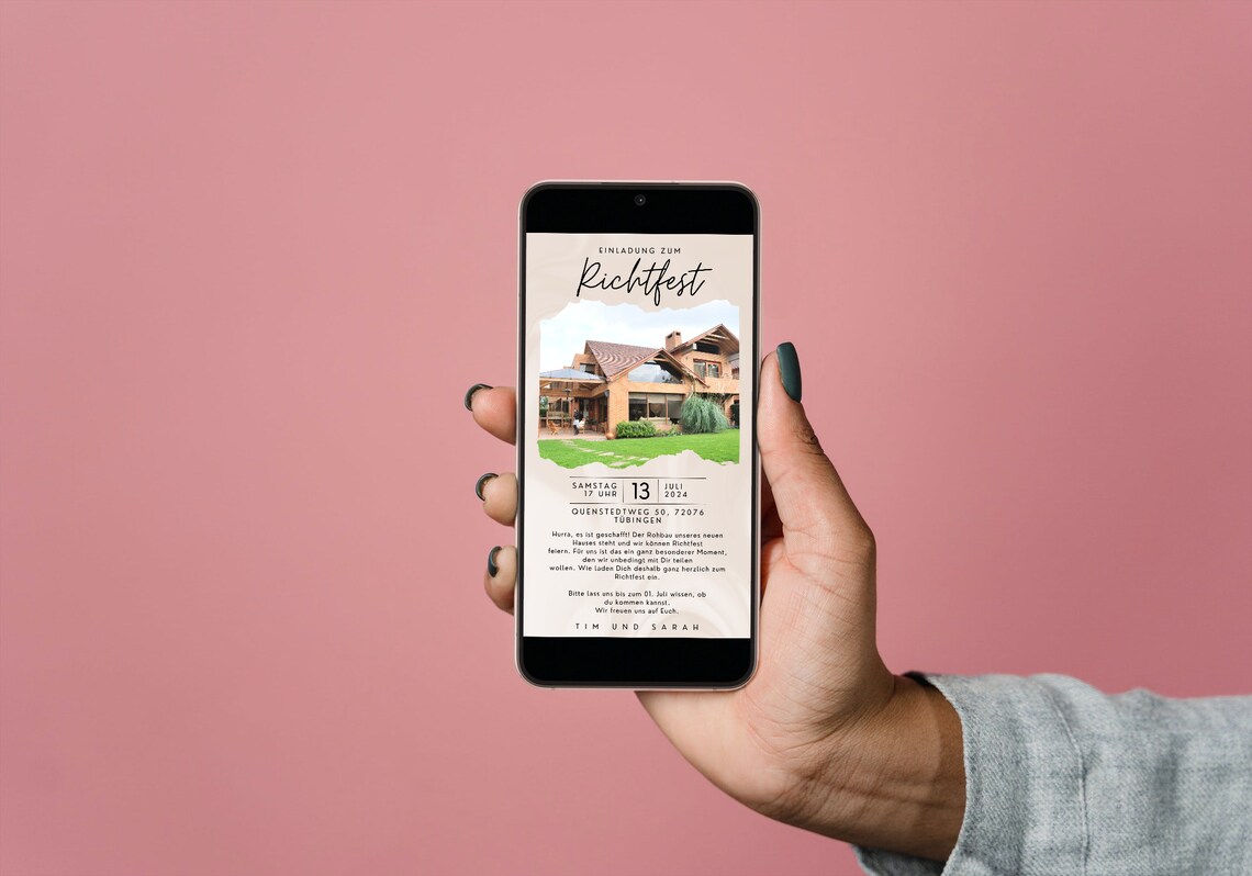 Digital Invitation Topping Out Ceremony | Invitation Topping-out ...