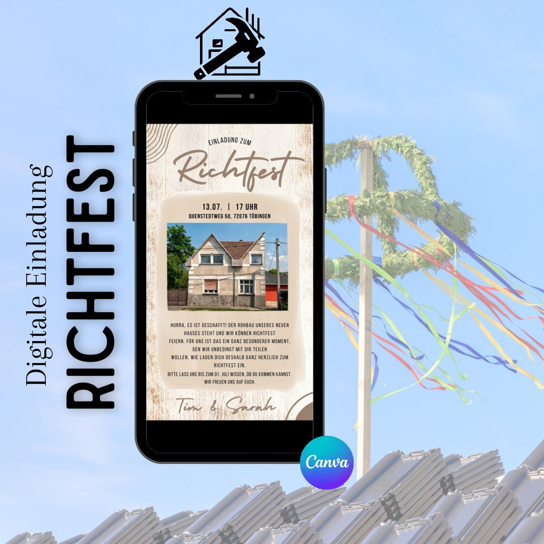 Digital Invitation Topping Out Ceremony | Invitation Topping-out ...