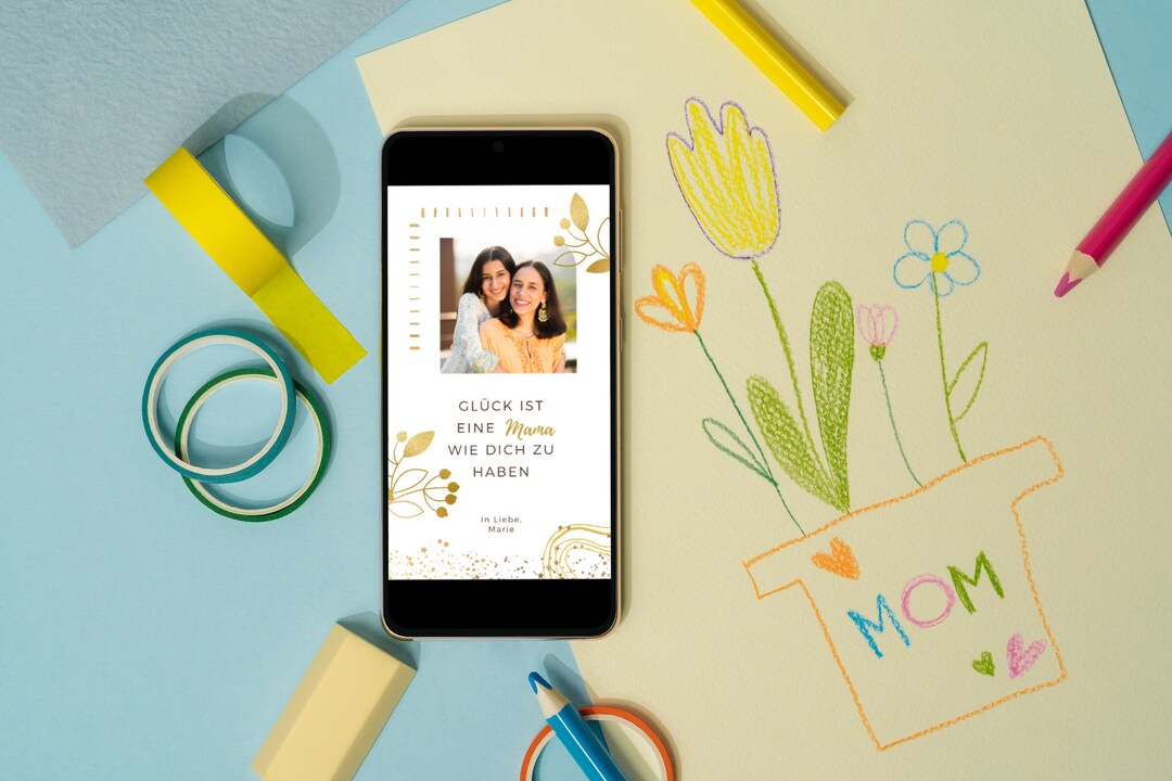Mother's Day Card With Photo | Happiness is Having A Mom Like You ...