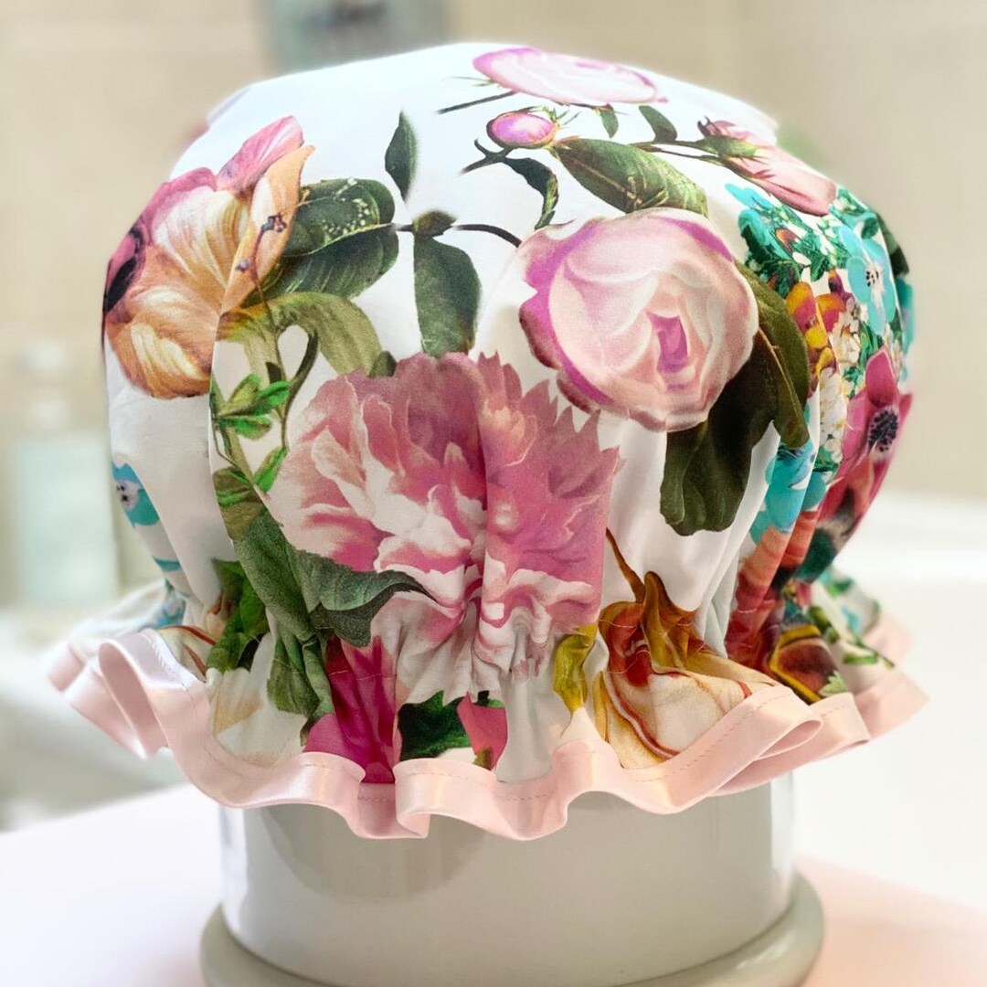 English Garden Shower Cap - Etsy