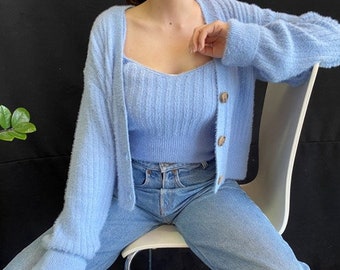 Cardigan Tank Set - Etsy