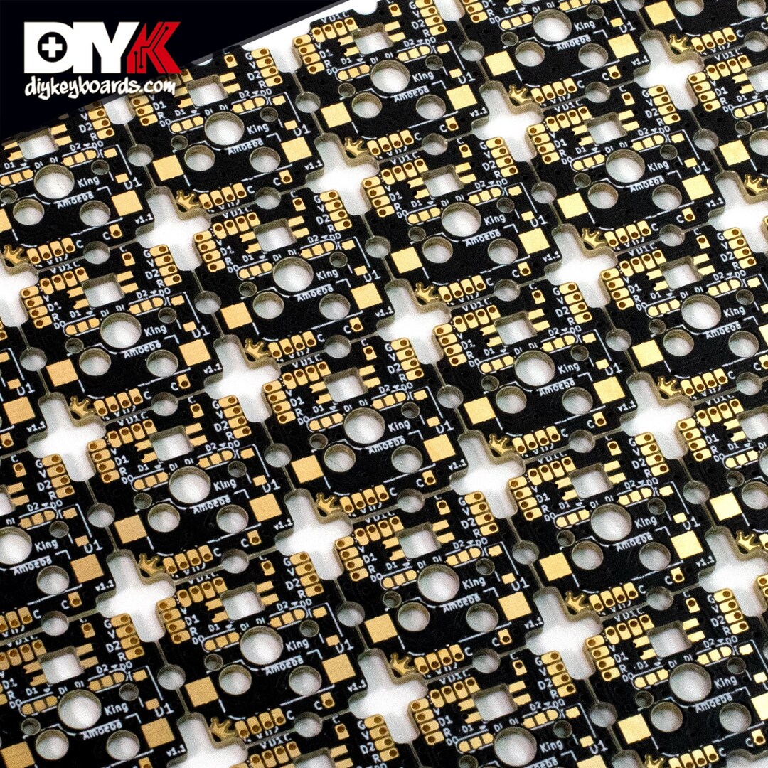Amoeba King Single-switch PCB Single Key PCB, Handwired, Mechanical ...