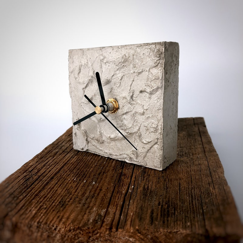 Table Concrete Clock - Etsy