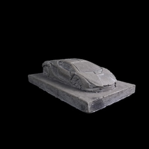 Concrete Car Sculpture: Minimalist Modern Art Decor - Etsy