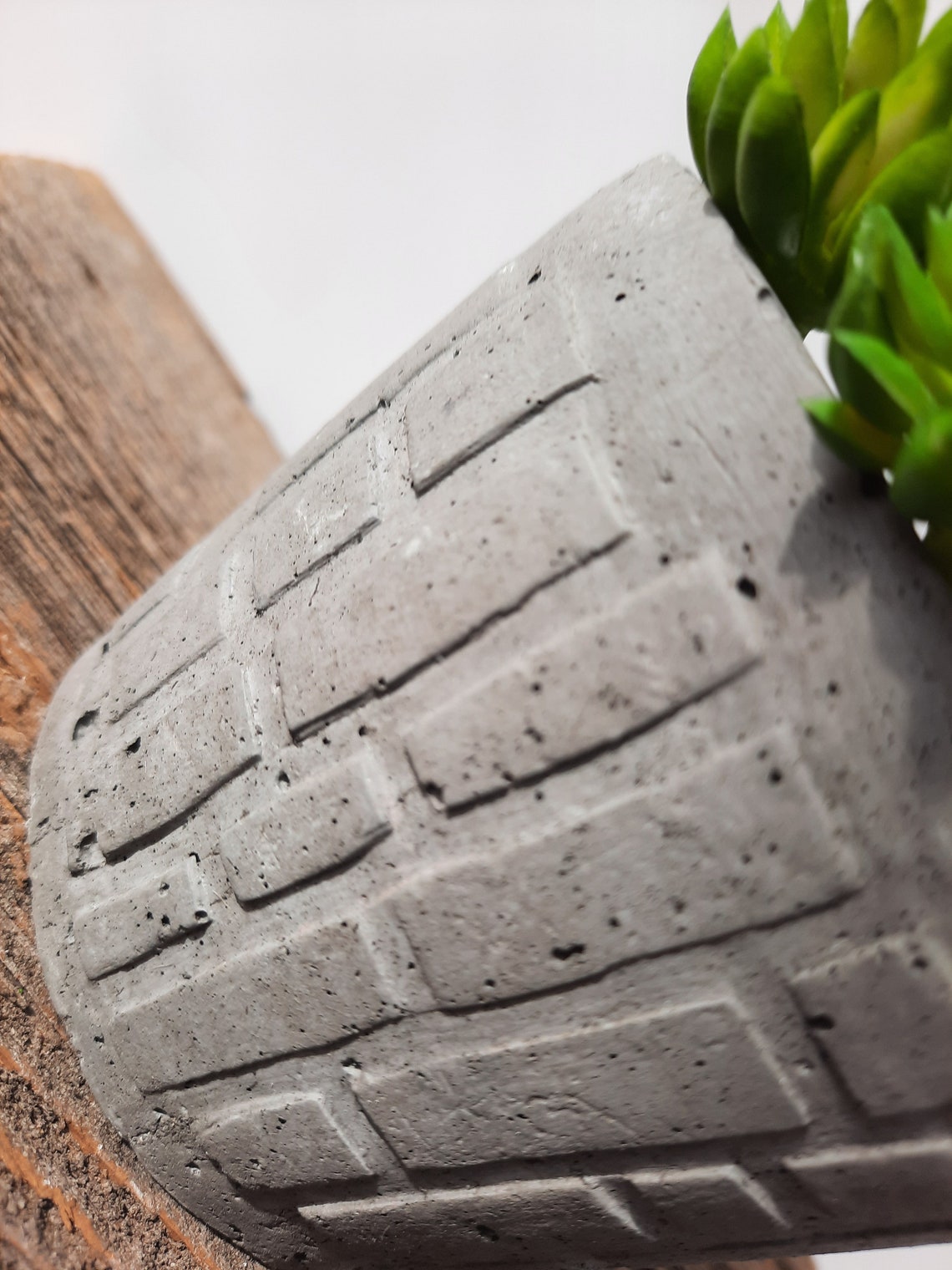 Concrete Planter With Sculpted Design. Modern and Unique Plant Pot for ...