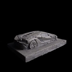 Concrete Car Sculpture: Minimalist Modern Art Decor - Etsy