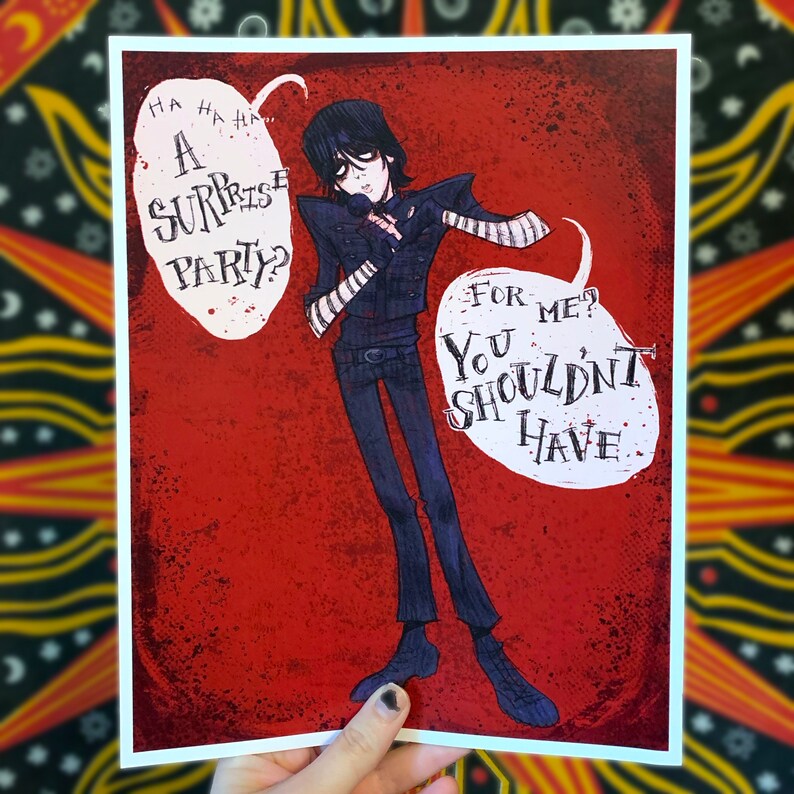 My Chemical Romance Gerard Way Surprise Party Print - Etsy