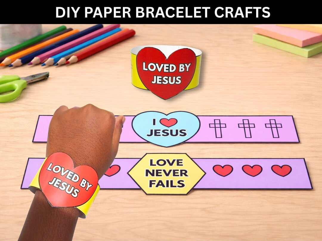DIY Jesus Paper Bracelet Craft | Sunday School Activity (digital ...