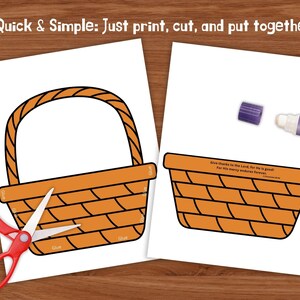 Thanksgiving Blessings Basket Craft for Kids,printable Thanksgiving ...