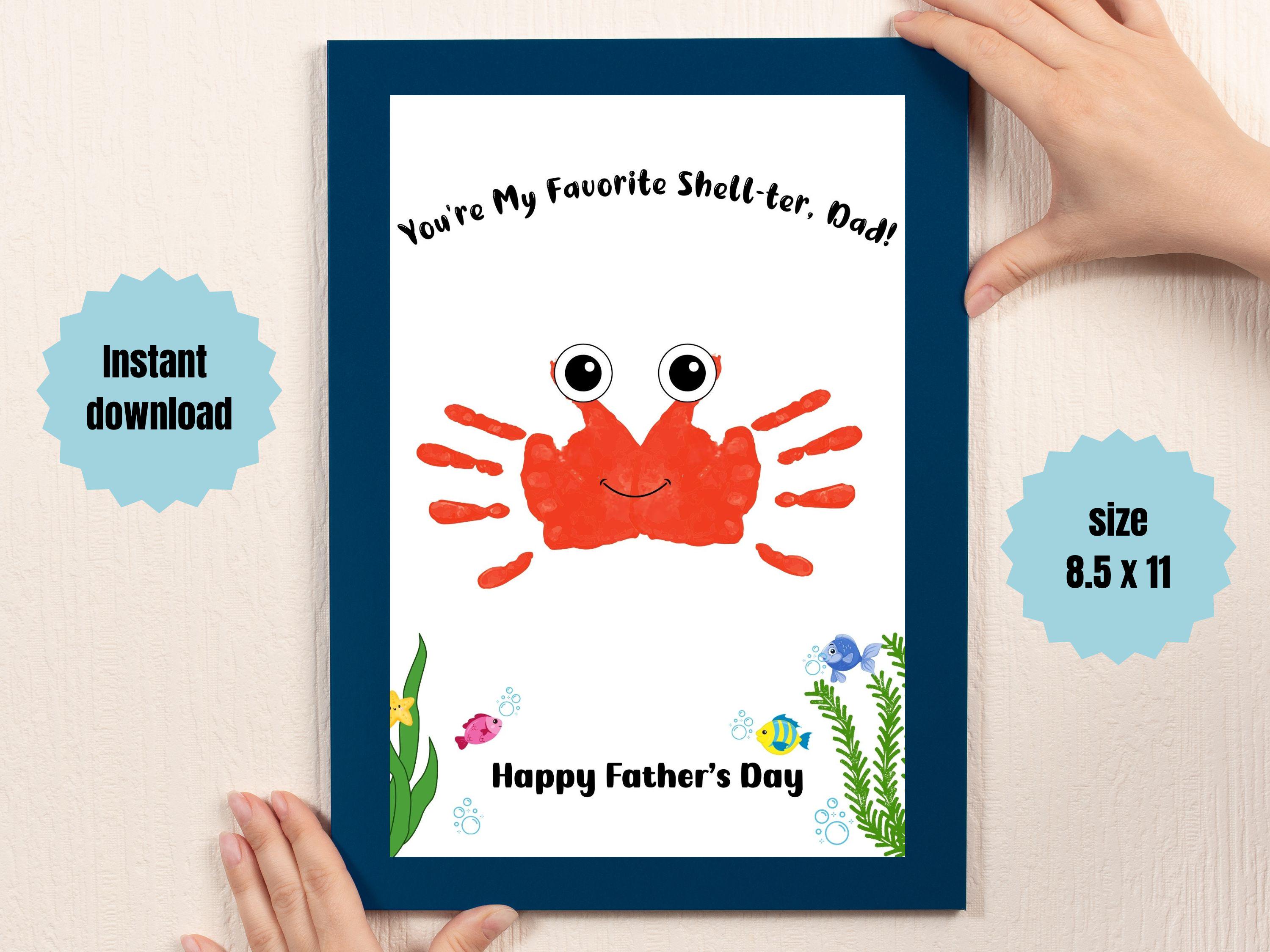 Father's Day Handprint Craft, Best Dad Gift, Gift for Dad, Father's Day ...