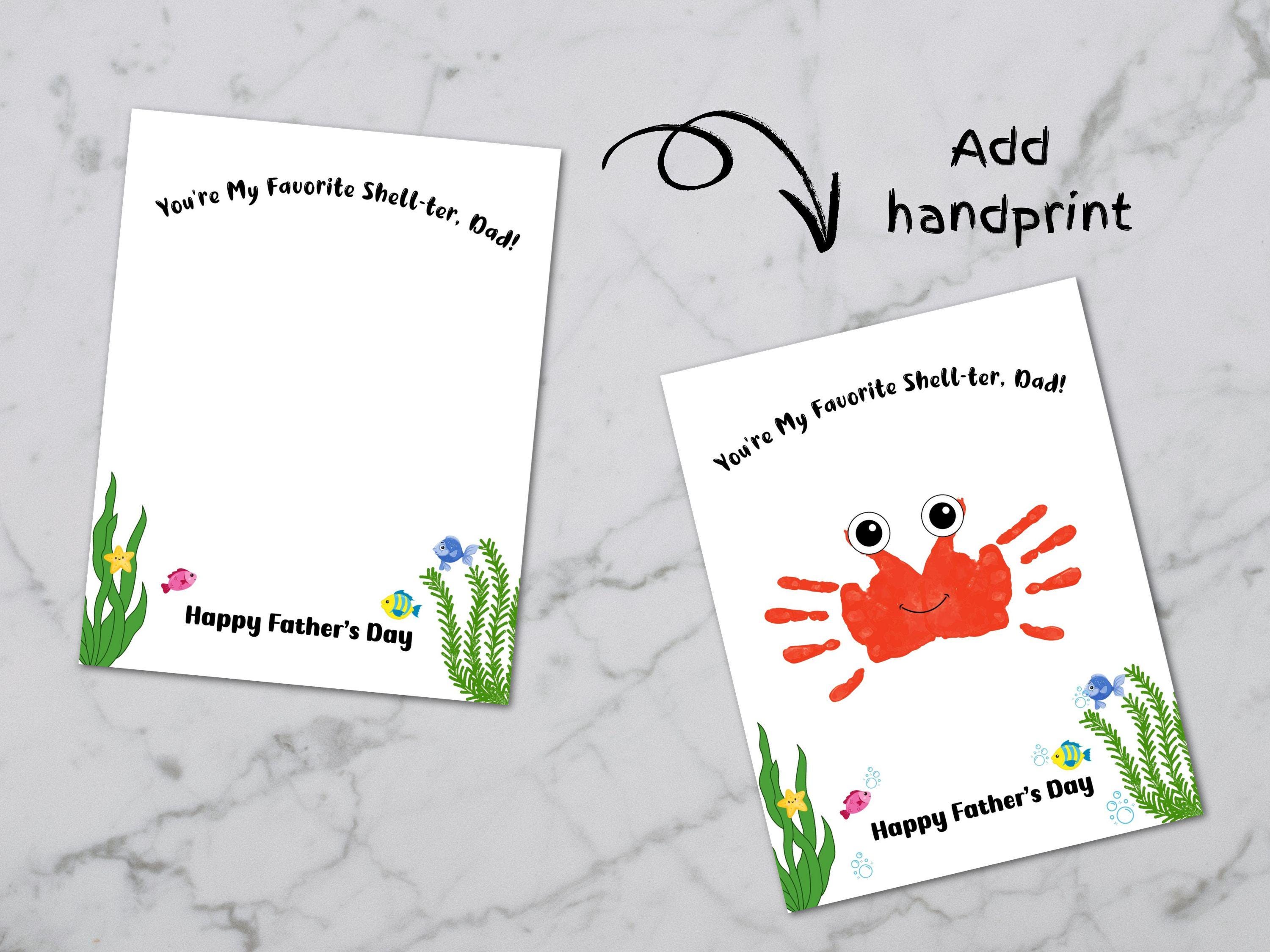 Father's Day Handprint Craft, Best Dad Gift, Gift for Dad, Father's Day ...