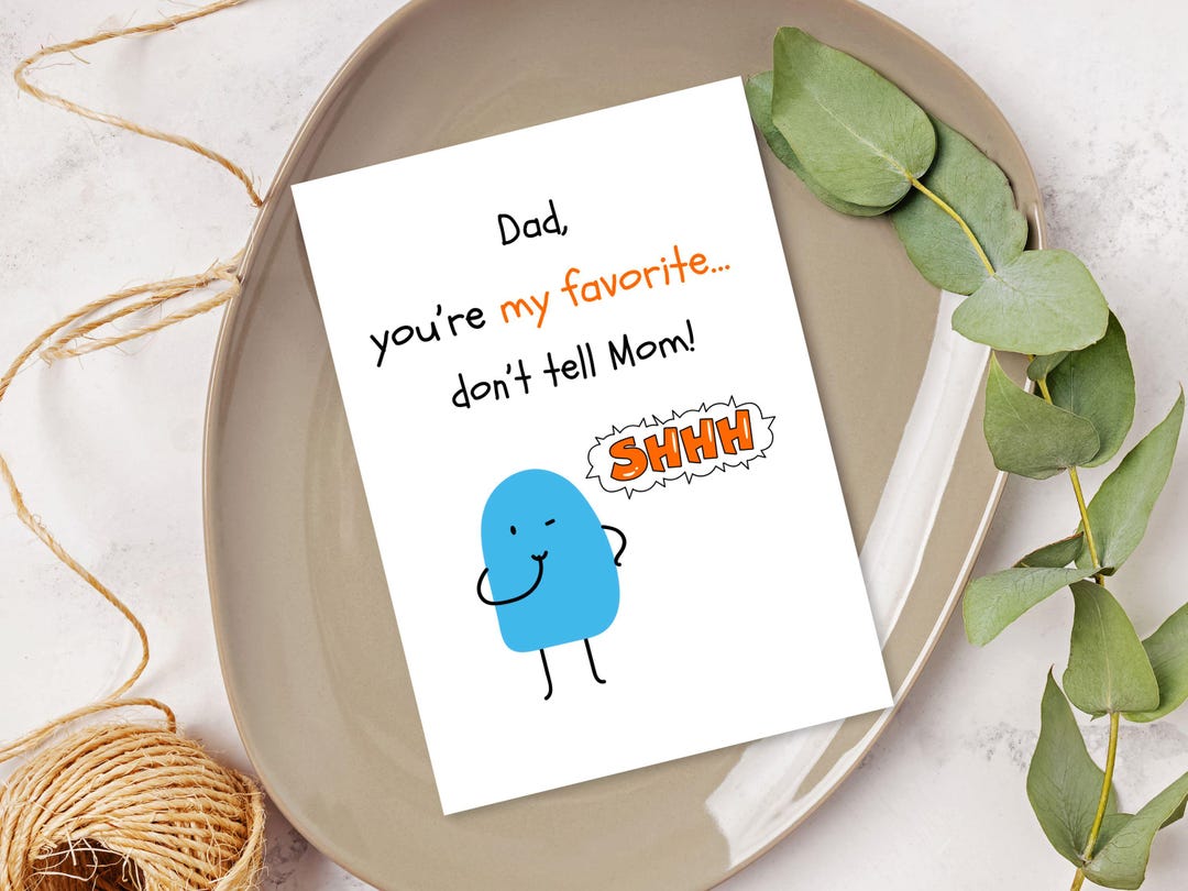 Printable Card, Funny Father's Day Card, Birthday Card for Dad, Dad ...
