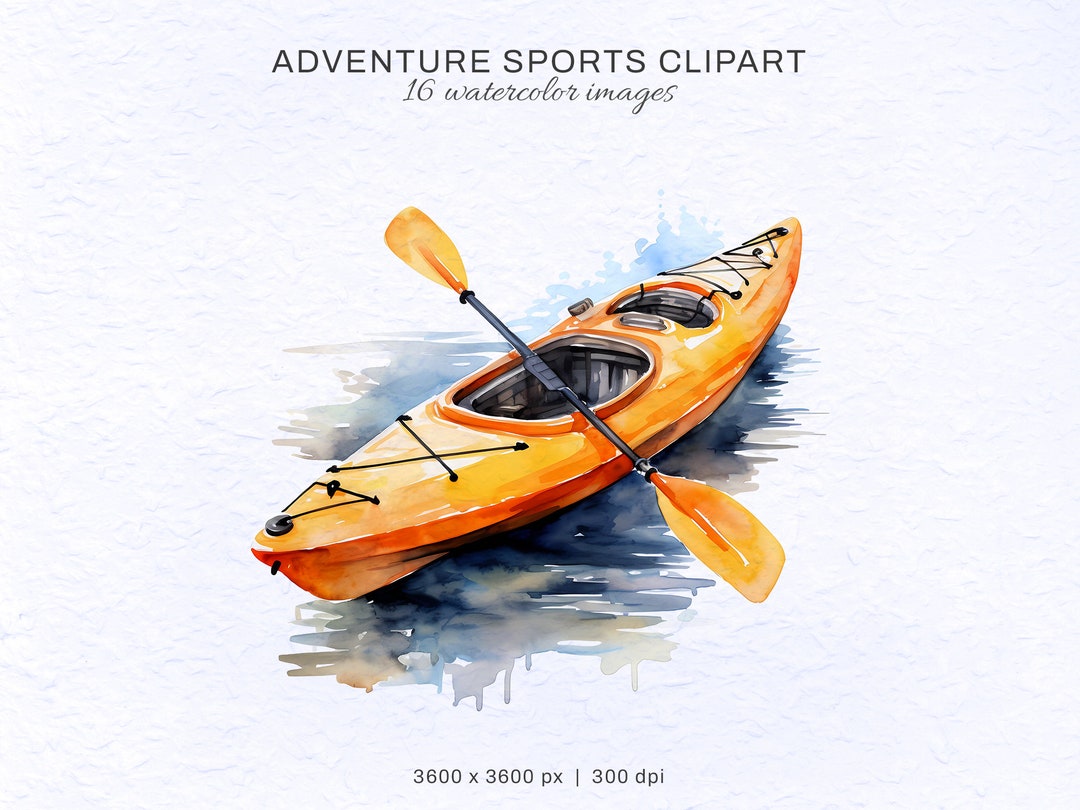 16 Extreme Sports Art, Watercolor Sport Clipart, AI Generated Art ...