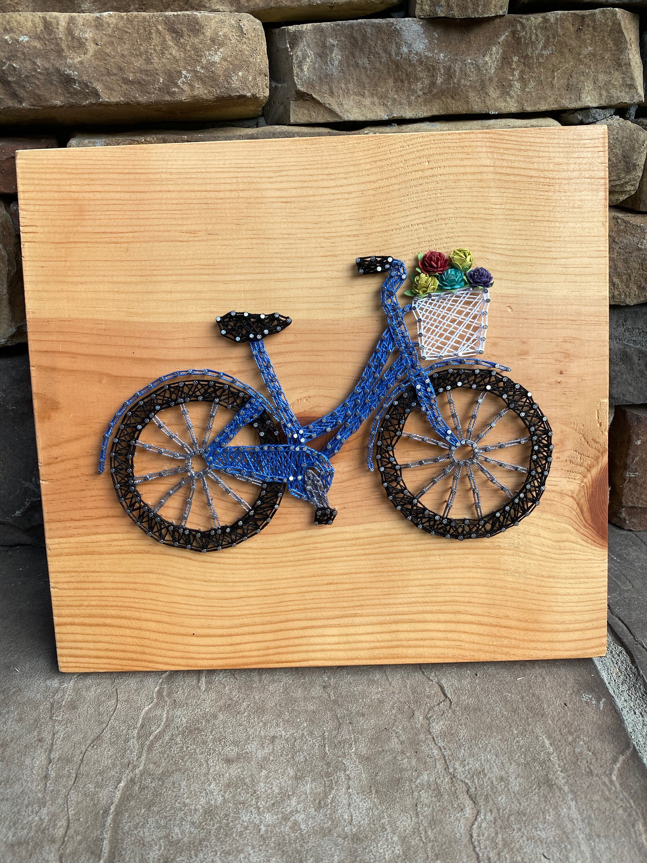 Bicycle String Art Cruiser Bike String Art Bicycle with | Etsy