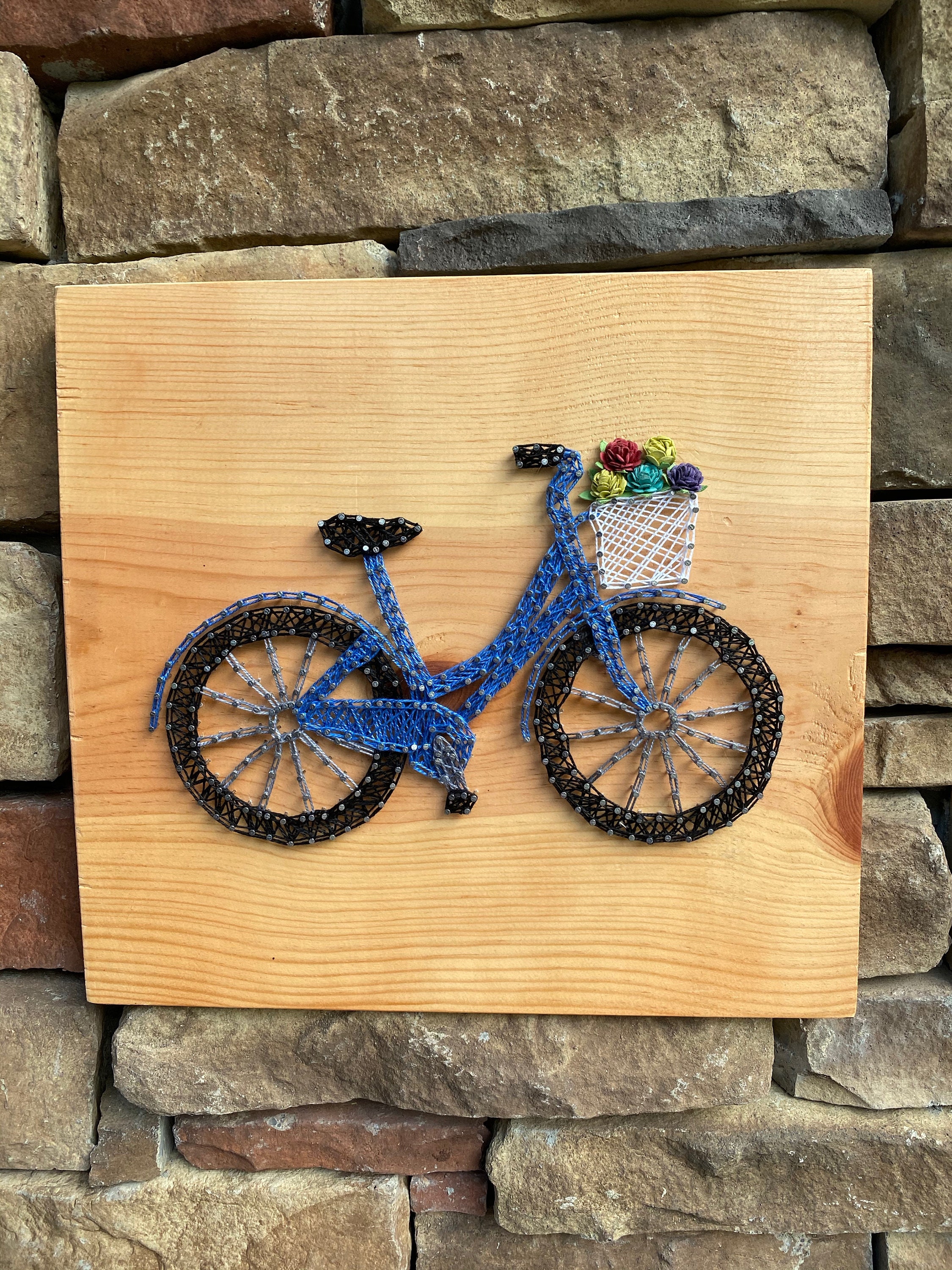 Bicycle String Art Cruiser Bike String Art Bicycle With | Etsy