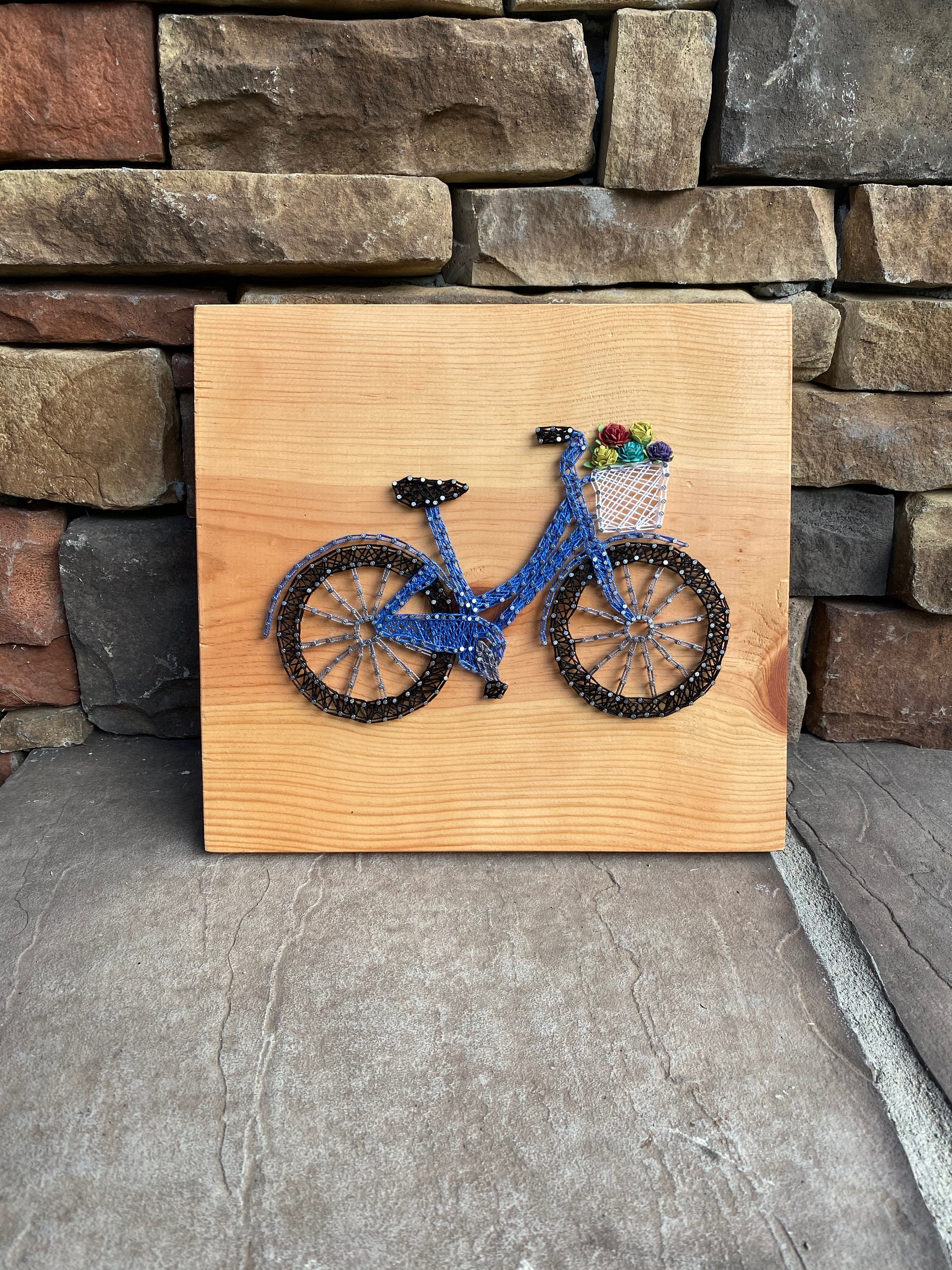 Bicycle String Art Cruiser Bike String Art Bicycle With | Etsy