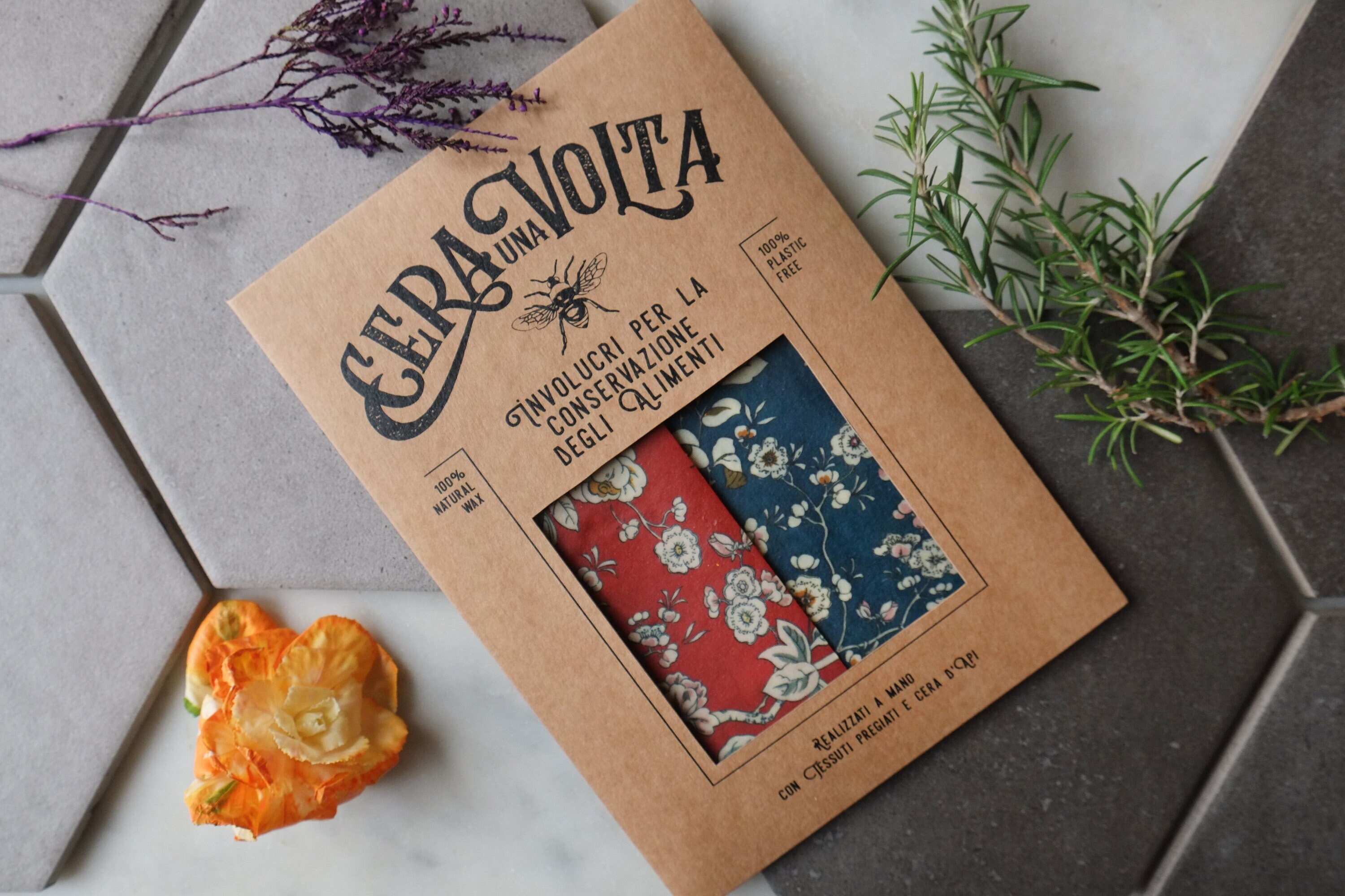 Bee Wax Wrap Duo Pack Food Preservation Wrappers in Beeswax, and 100% ...