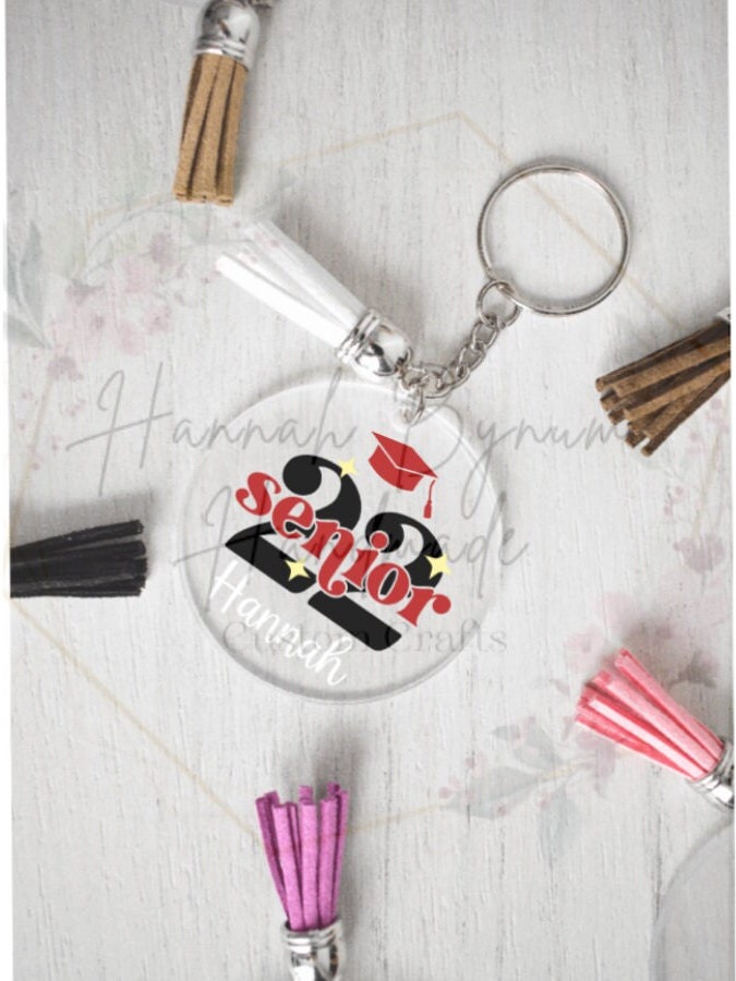 Personalized Class of 2022 Keychain, Senior 2022 Graduate Keychain ...