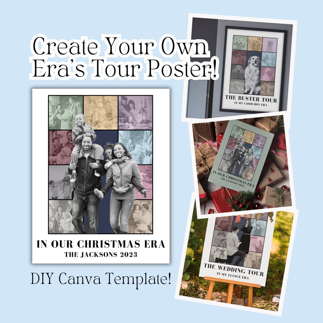 Eras Tour New Years Card Template DIY Edit in Canva Use Your Own Photos ...