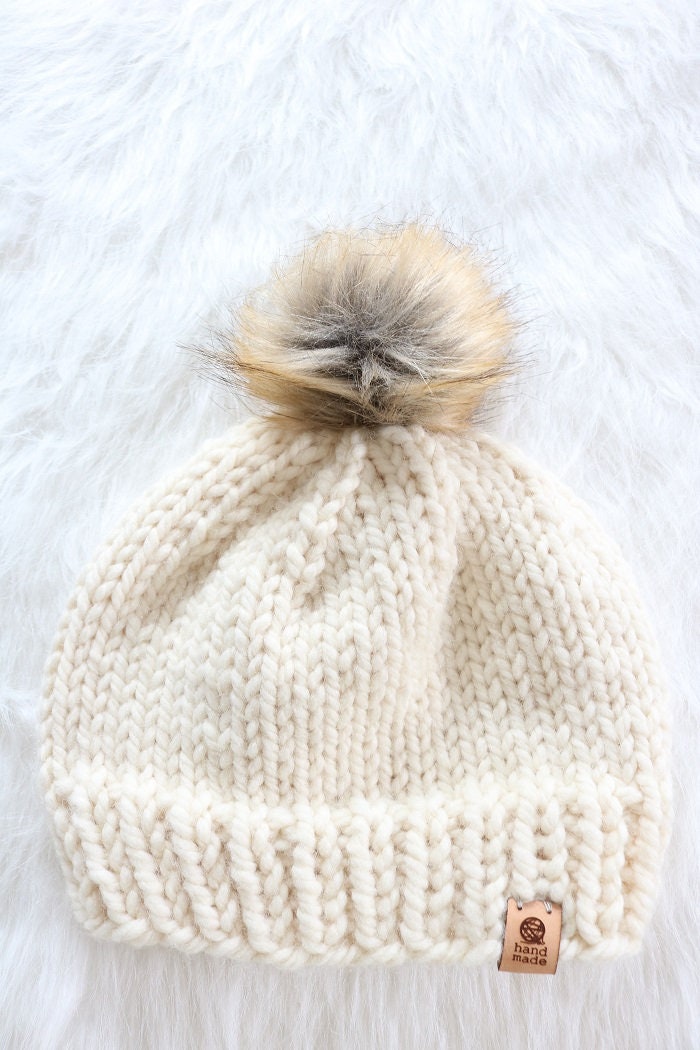Knit Toque Pattern | Easy Knit Hat Instructions | Winter Hat PDF ...