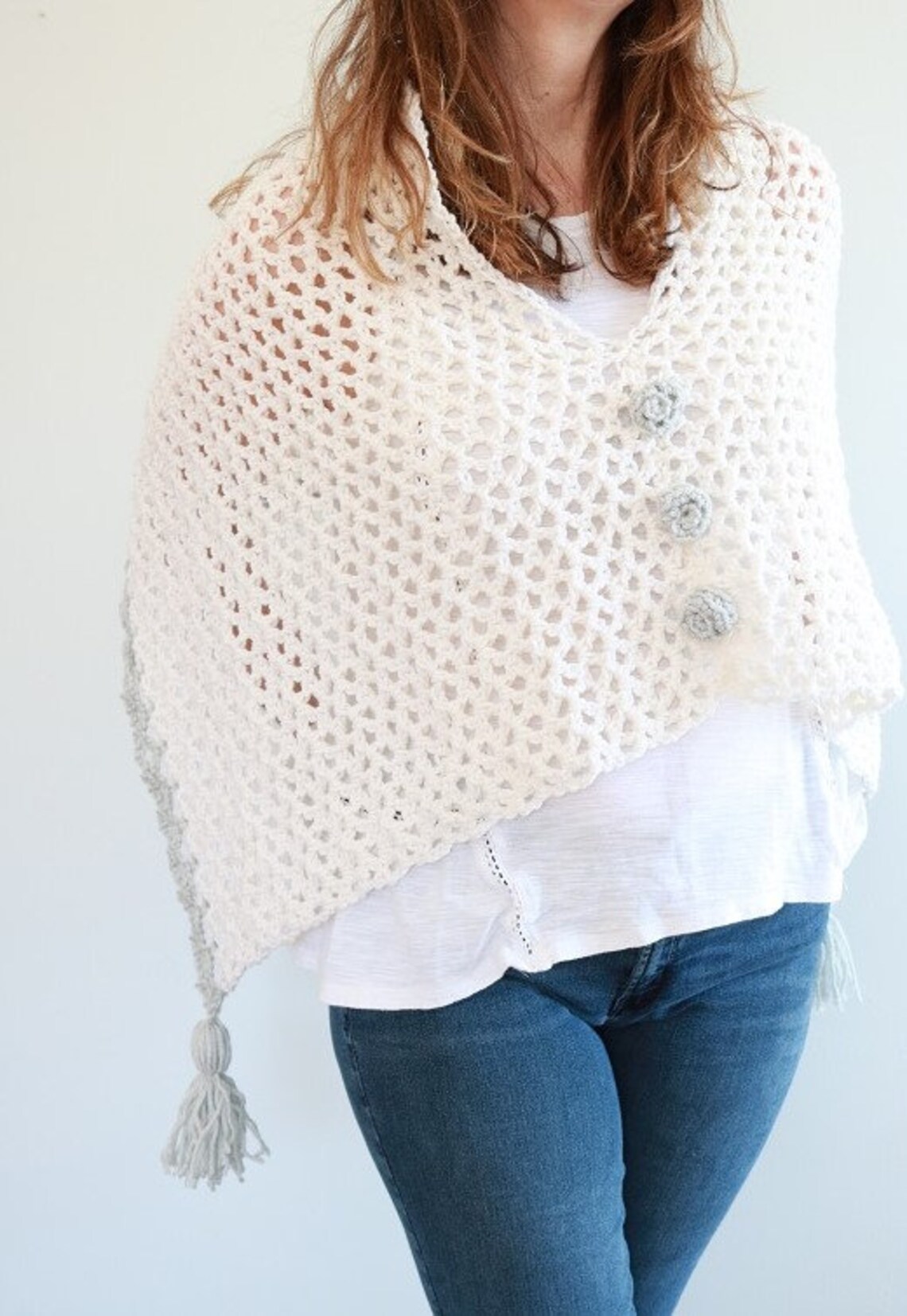 Shawl Crochet Pattern - Easy & Elegant Crochet Shawl Design - DIY Craft ...