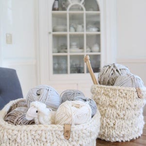 Knit Basket Patterns: Nesting Baskets, Knit Storage Ideas for Home ...
