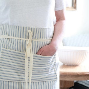 Farmhouse Style Pocket Apron Sewing Pattern, Half Apron Sewing Pattern ...