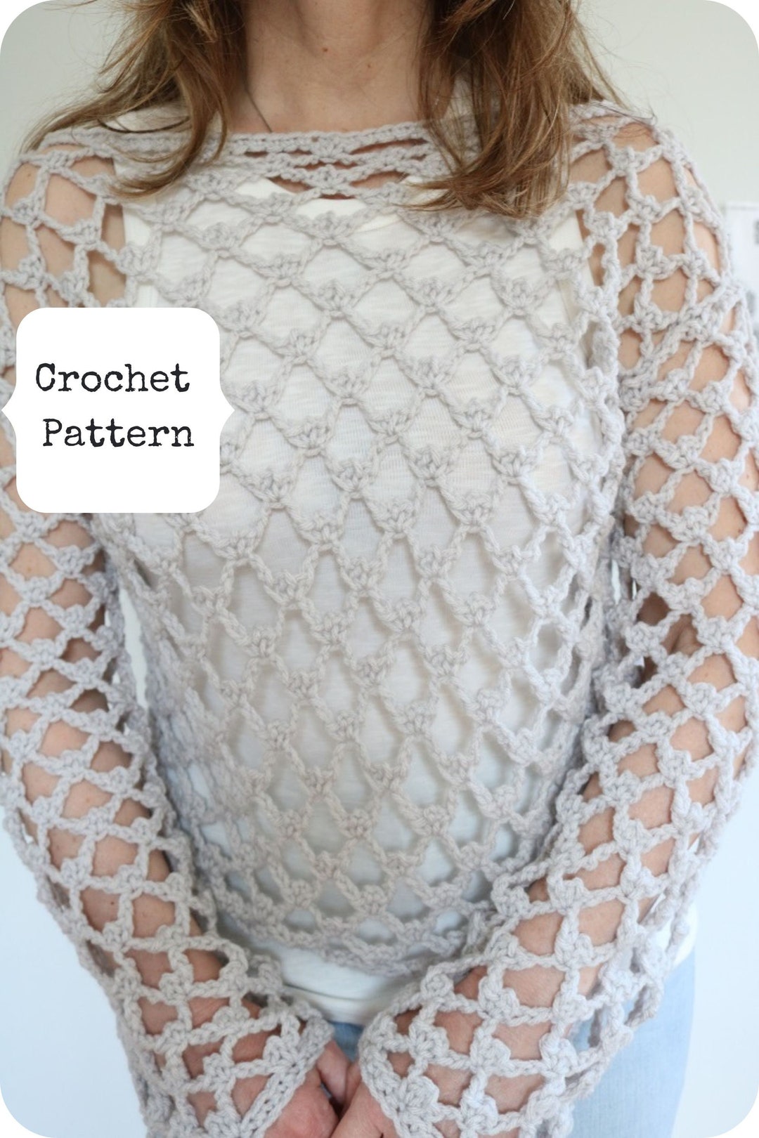 Crochet Patterns Crochet Pullover Pattern Crochet Lace - Etsy