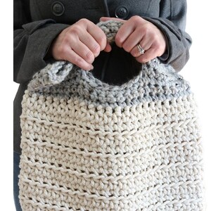 Chunky Crochet Bag Pattern, Crochet Handbag Pattern, Crochet Market Bag ...