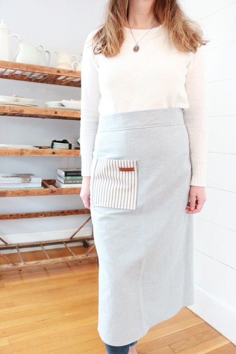 Pocket Apron Sewing Pattern Apron Sewing Pattern Long Apron | Etsy