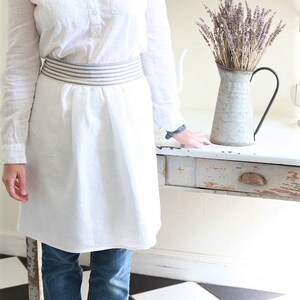 Linen Apron Sewing Pattern, Linen Apron Pattern, Half Apron Sewing ...