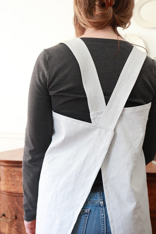 Cross Back Apron Sewing Pattern Japanese Style Apron Pattern | Etsy