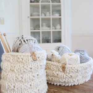 Knit Basket Patterns: Nesting Baskets, Knit Storage Ideas for Home ...