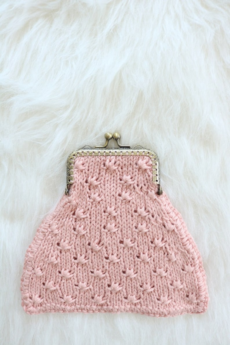 Coin Purse Knit Pattern, Coin Purse Pattern, Knit Clasp Purse Pattern ...