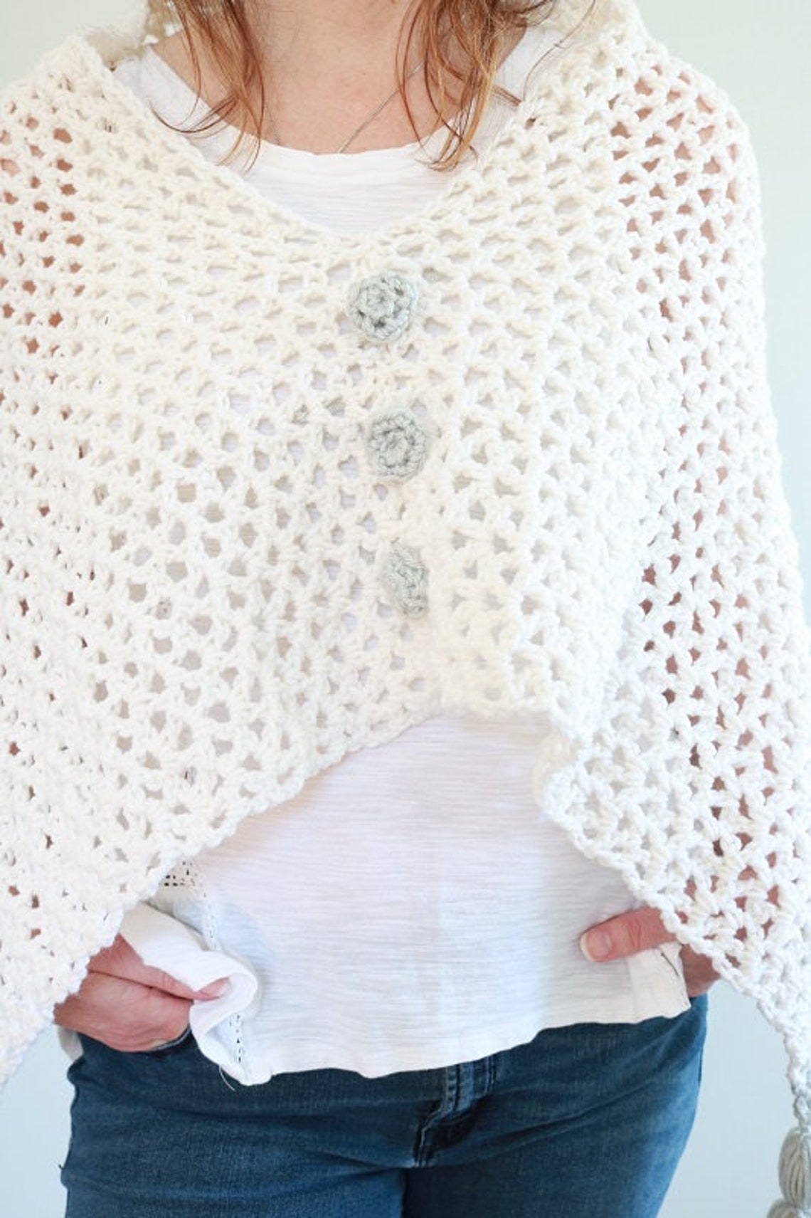 Shawl Crochet Pattern - Easy & Elegant Crochet Shawl Design - DIY Craft ...