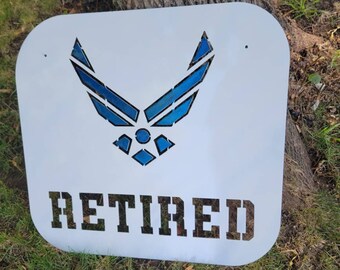 Us Air Force Retired | Etsy
