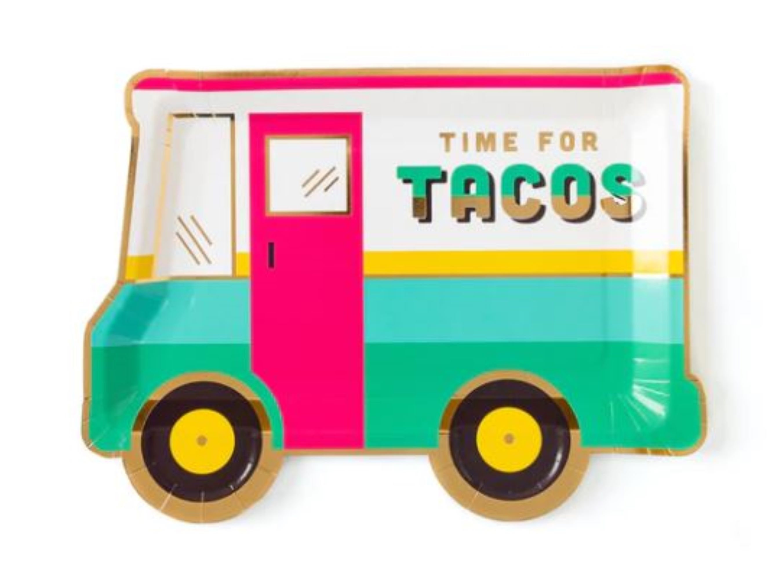 Taco Truck Paper Plates Fiesta Plates Taco Party Taco Tuesday Cinco De ...