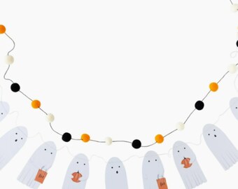 Editable Spooky Halloween Birthday Banner Boy Halloween Ghost - Etsy