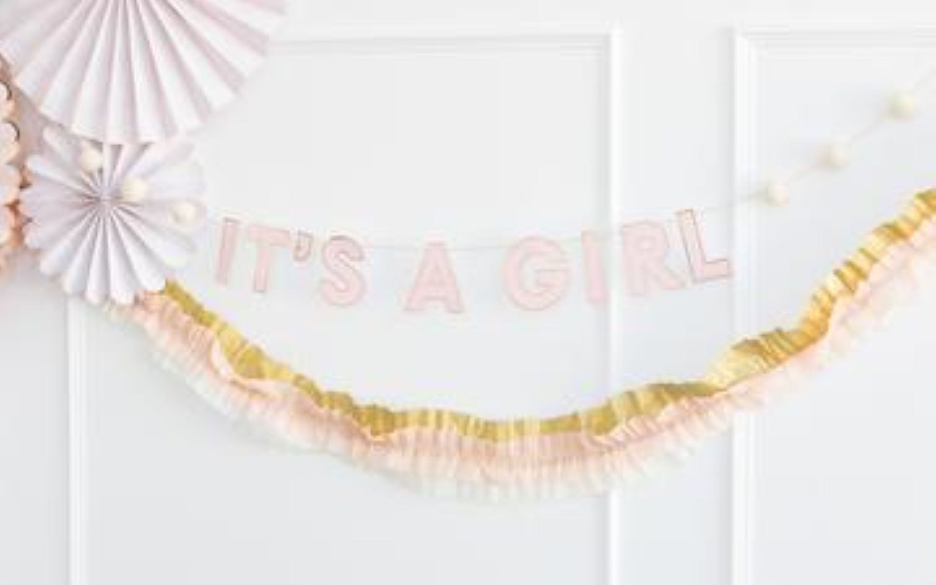 It's a Girl Banner Girl Baby Shower Gender Reveal Baby Announcement - Etsy