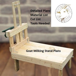 Goat Milking Stand, Goat Plans, Goat Stanchion, Easy DIY, Woodworking ...